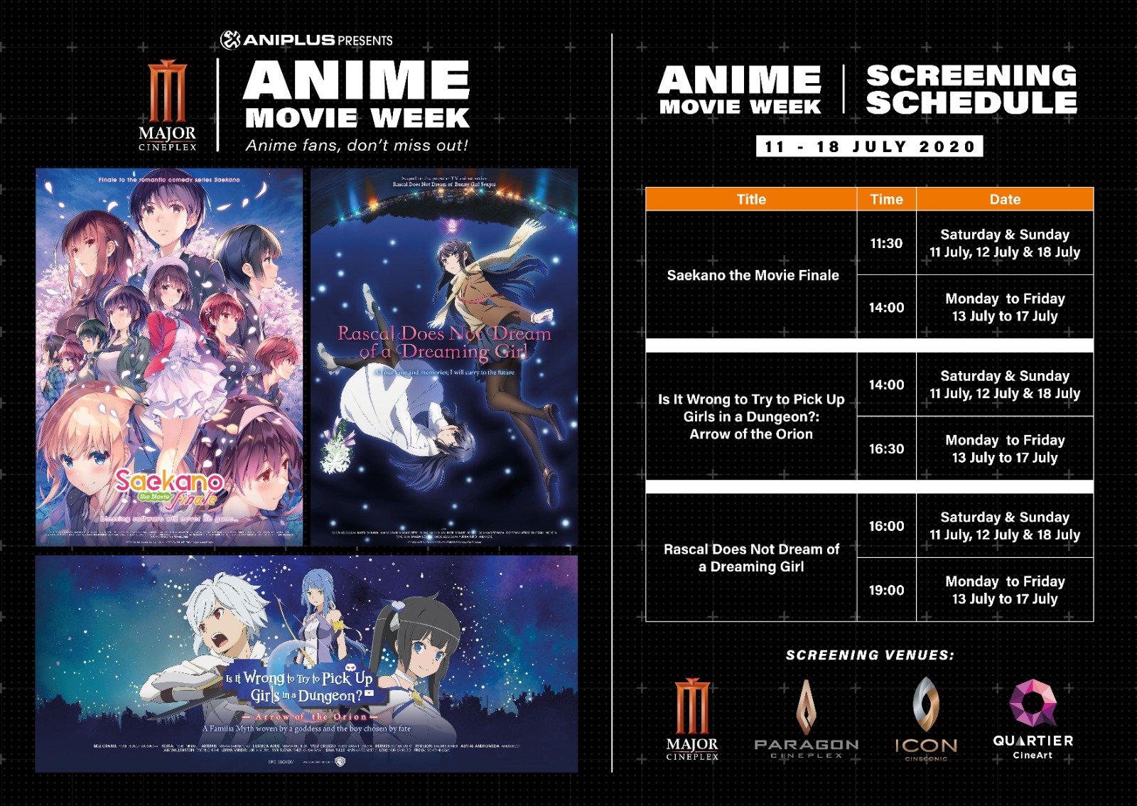 ANIPLUS Asia เปิดโอกาสให้รับชมภาพยนตร์อนิเมะชื่อดังบนจอใหญ่อีกครั้ง กับ ...